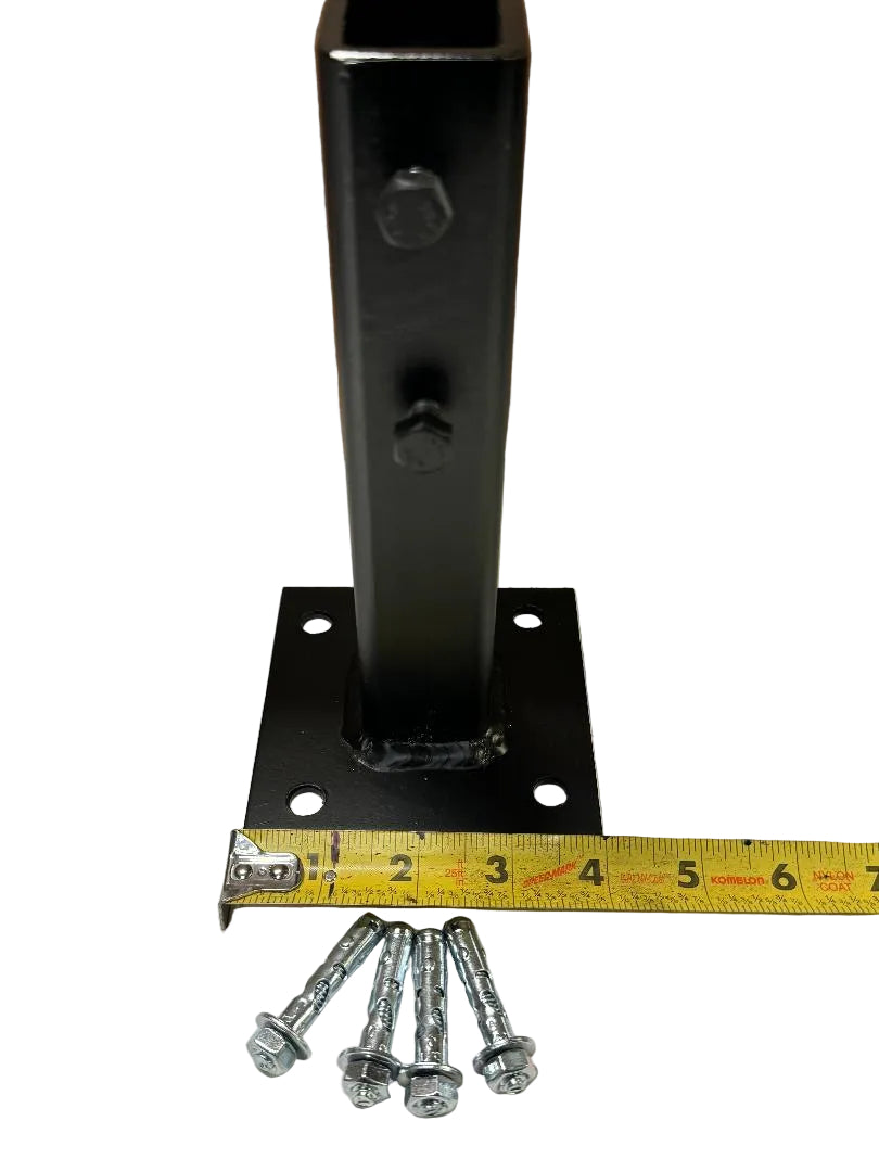 1"Handrail repair foot 8" Rail posts sleeves inside on a 4" x 4" base ...