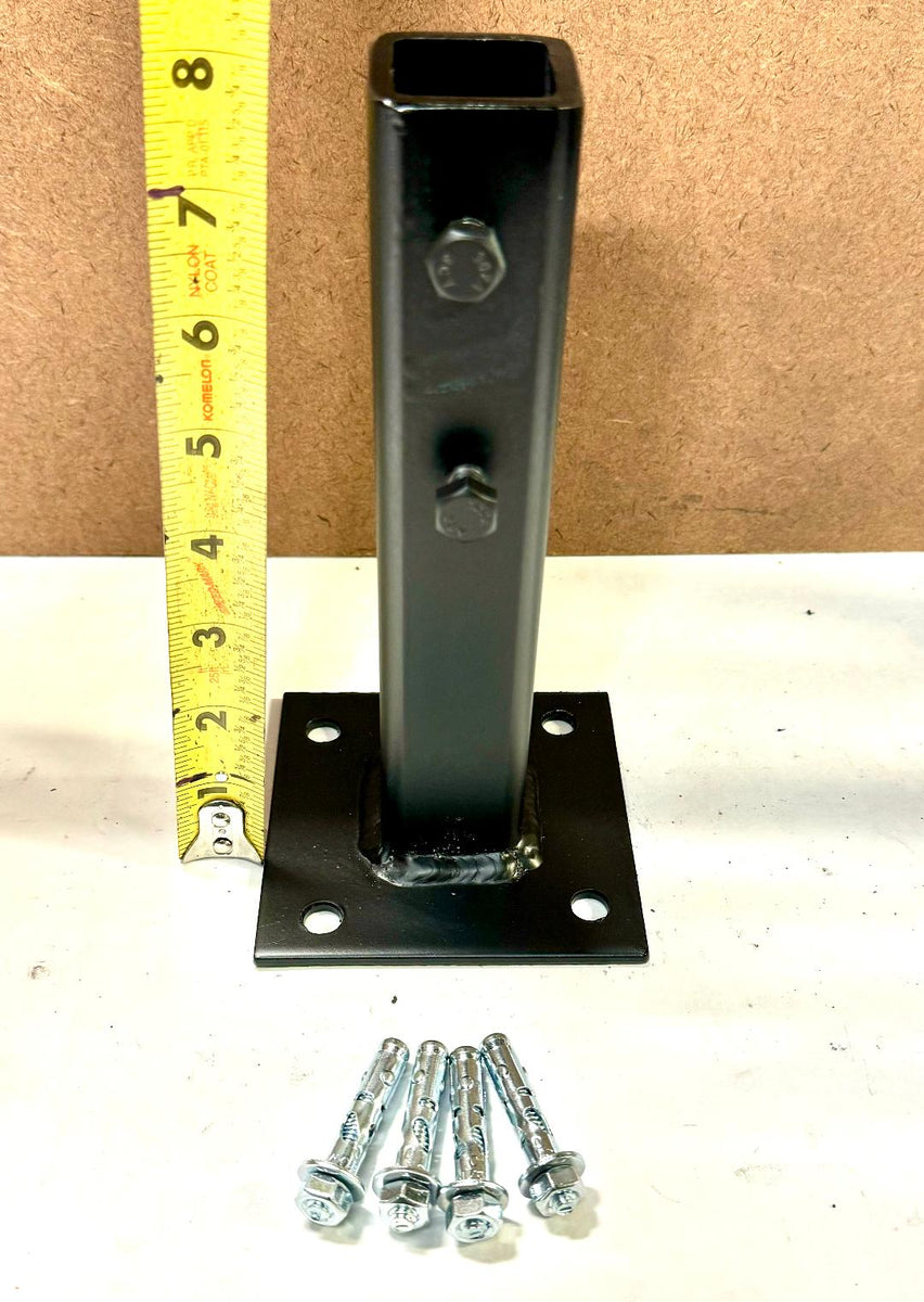 Rusty Iron Stair Posts Railing Base Anvil 8" Rail Post Repair Mount No ...