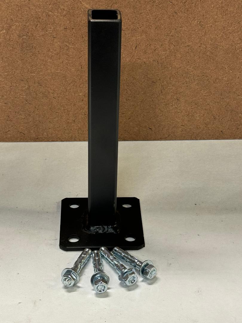 Weld on Handrail 8” repair foot for 1" post that have rotted and broke ...