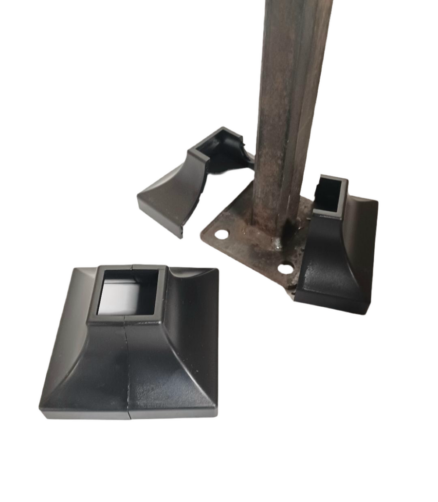 1"up to 1 1/2" RAIL POST REPAIR Mounting Bases – Wrought Iron Railings ...