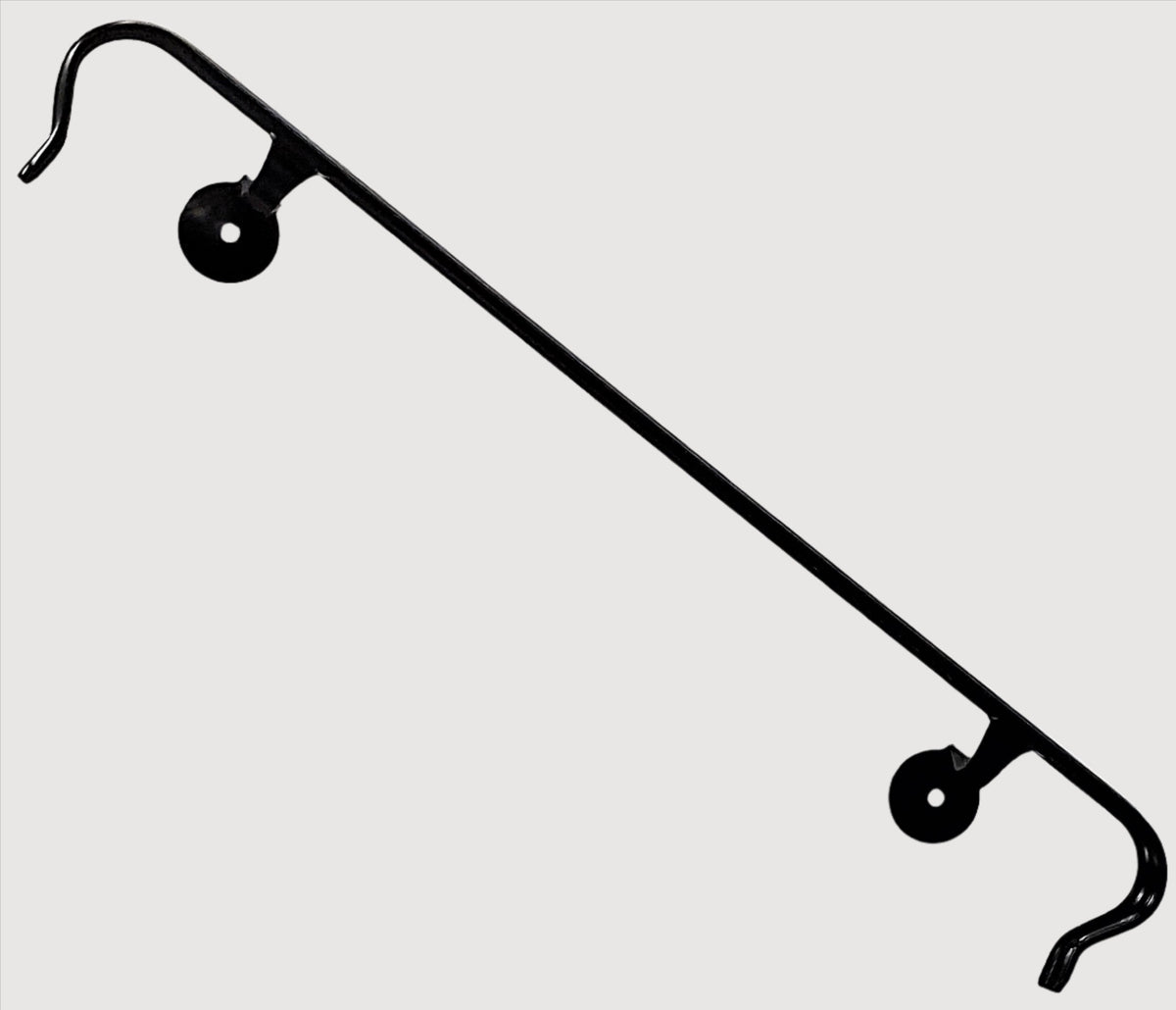 2' WROUGHT IRON HANDRAILING WALL MOUNTED LAMB TONGUE ENDS – Wrought ...